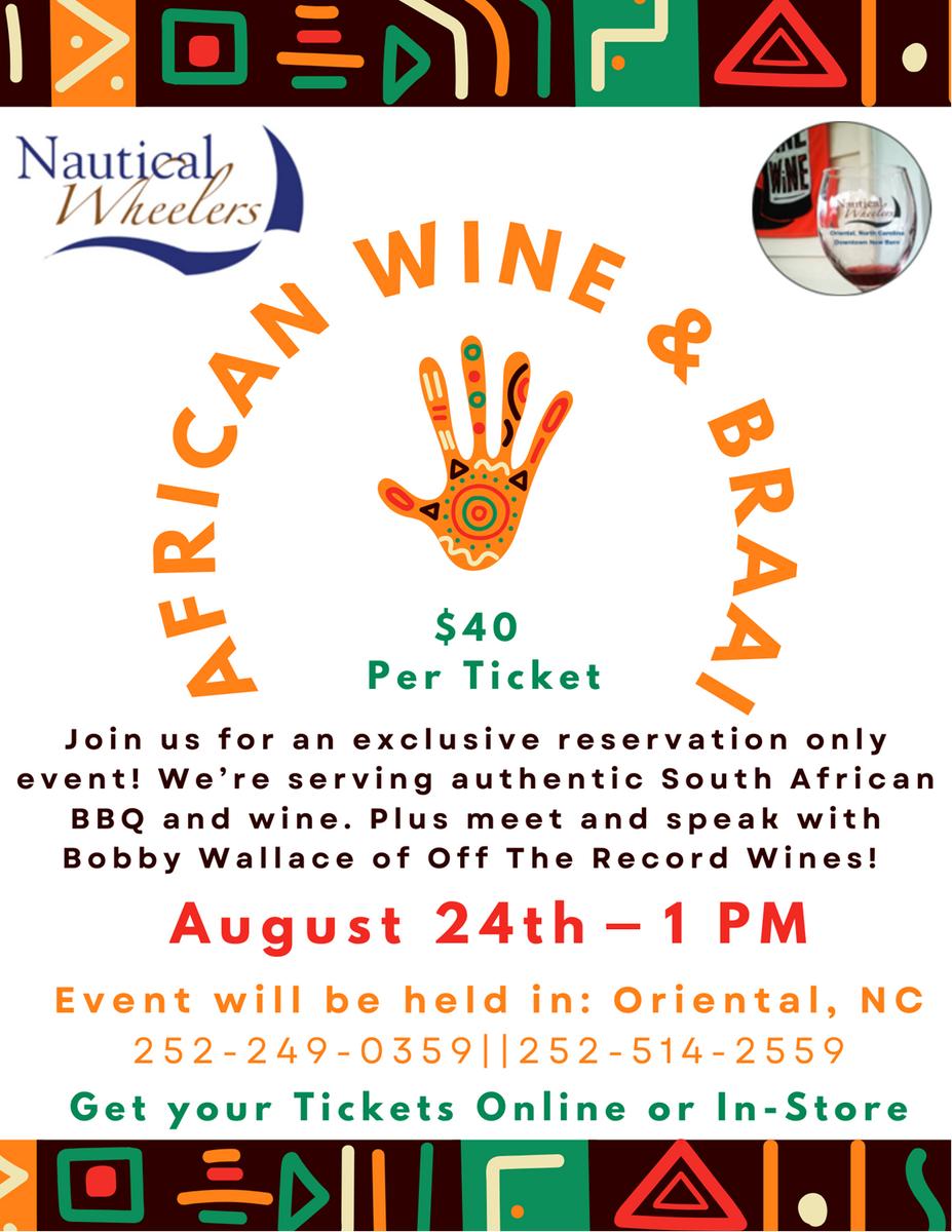 Second Annual South African Braai and Wine Tasting – Nautical Wheelers ...